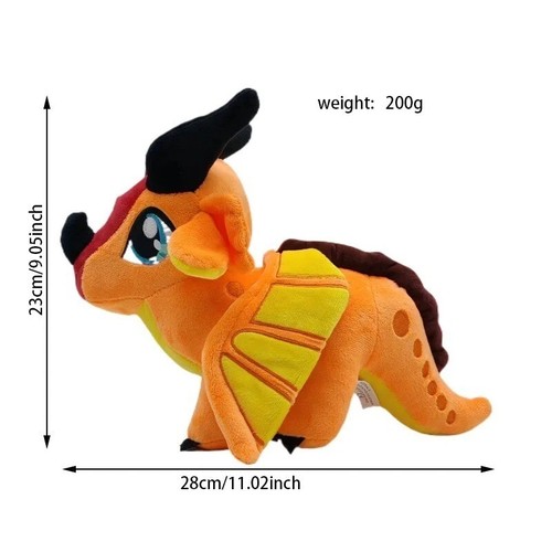 26cm New Wings of Fire Plush Toy Buff Dragon Stuffed Animal Doll Xmas ...