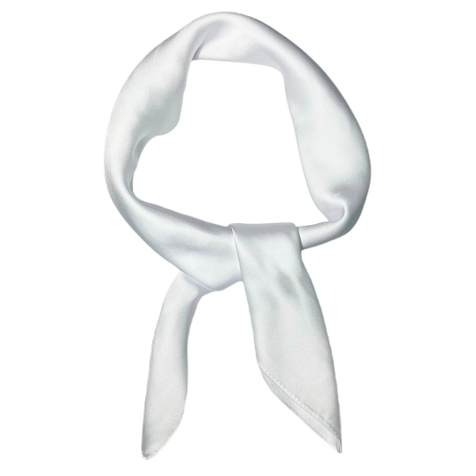 Square Satin silk Scarves Plain Neck Scarf 50s Retro Women Scarf ...