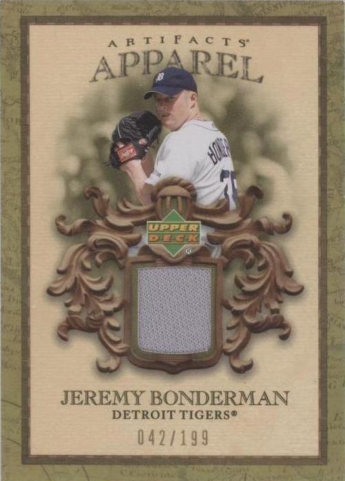 2007 Upper Deck Artifacts - Mlb Apparel Jeremy Bonderman #MLB-BO /199 ...