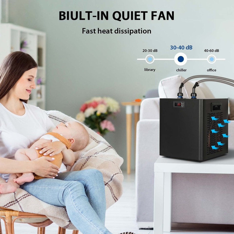 Aquarium Chiller 1/3 HP 1/2 HP Water Chiller for Cold Plunge, Ice Bath ...