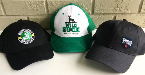 3 Unique Beer Brewery Baseball Caps: Sam Adams, Wild Buck and Brooklyn ...