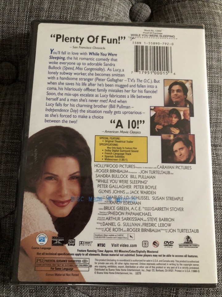 While You Were Sleeping (DVD, 1995) 717951000156 | eBay