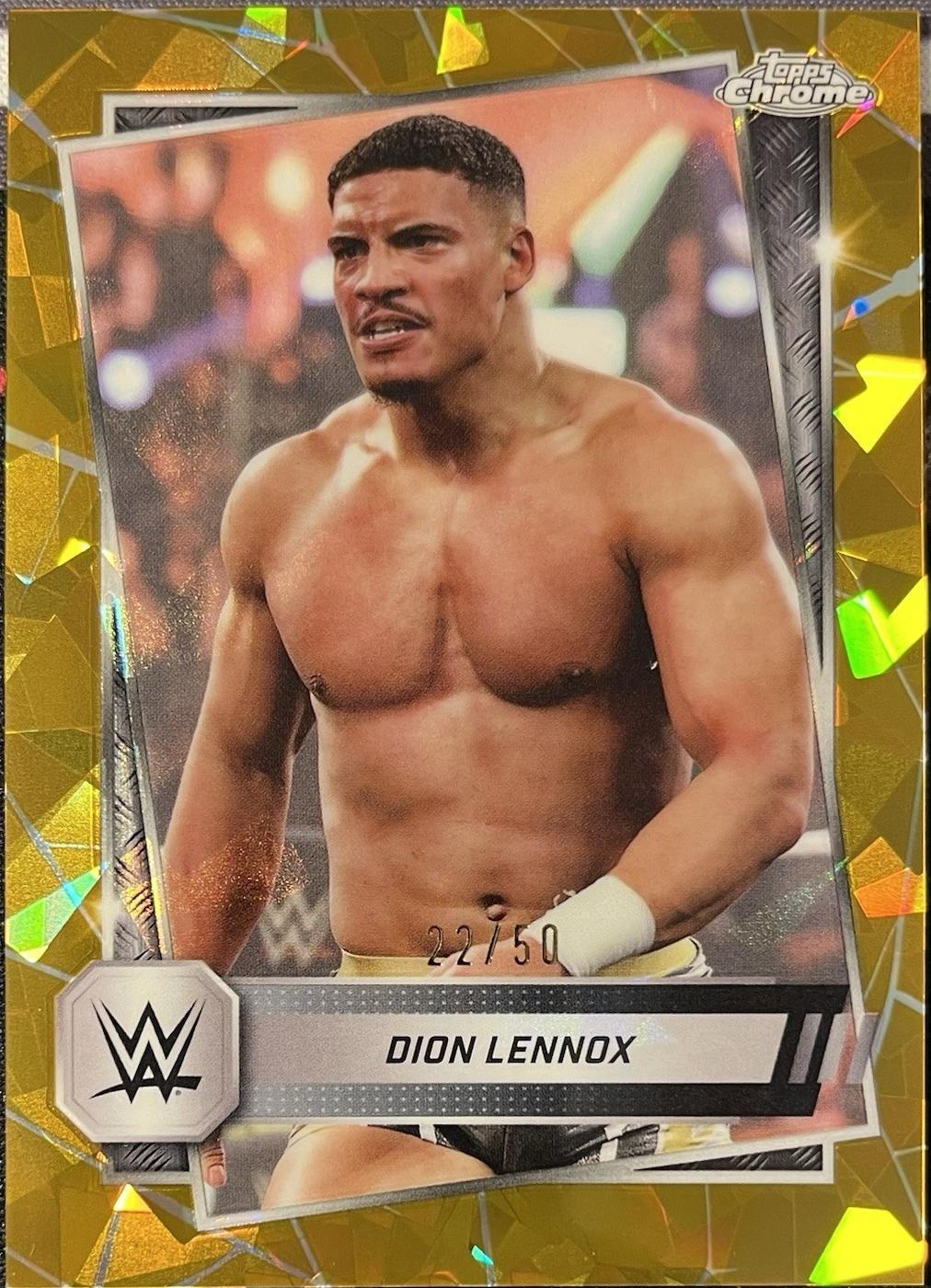 2025 Topps Chrome WWE Sapphire Edition - Dion Lennox #127 Gold /50 (AU ...
