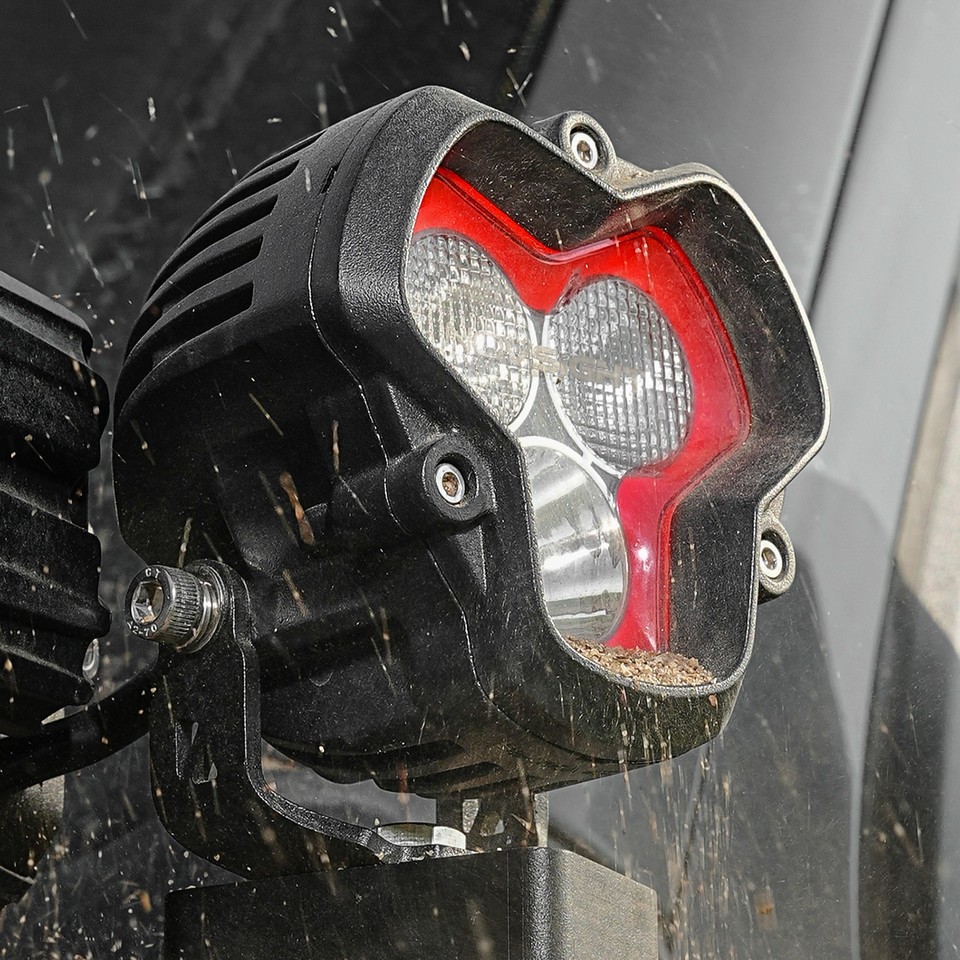 NOVSIGHT HALO SE Series 3Inch 120W LED Pod Light Spot Beam Offroad Red ...