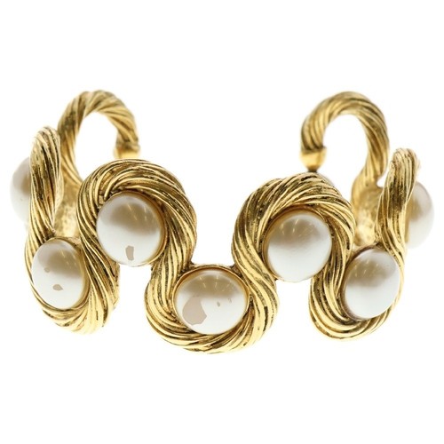Chanel Antique Fake Pearl Bangle Women | eBay