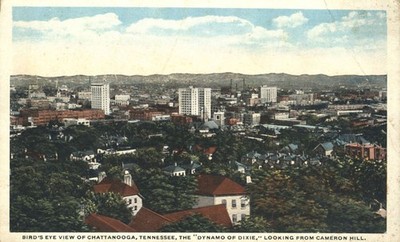 Birds Eye View Chattanooga Tennessee Dynamo of Dixie 1915 Postcard | eBay