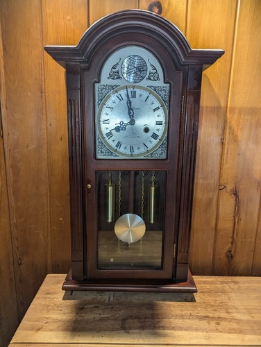 Key Wind WALTHAM 31 DAY 28” Chime Pendulum Driven Wall Clock “Tempus ...