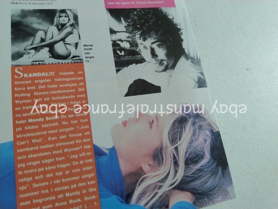 Duran Duran Genesis Collins Spitting Image Mandy Smith clippings Sweden ...