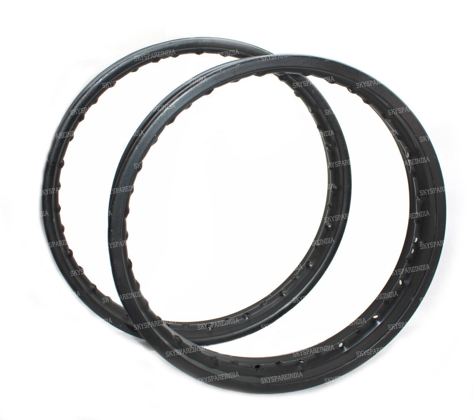 Black Wheel Rim Set For Royal Enfield Bullet Classic UCE EFI Model 19 ...