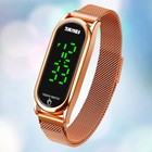 Women's Watch Digital LED Touch-Screen Date Waterproof Mesh Steel ...