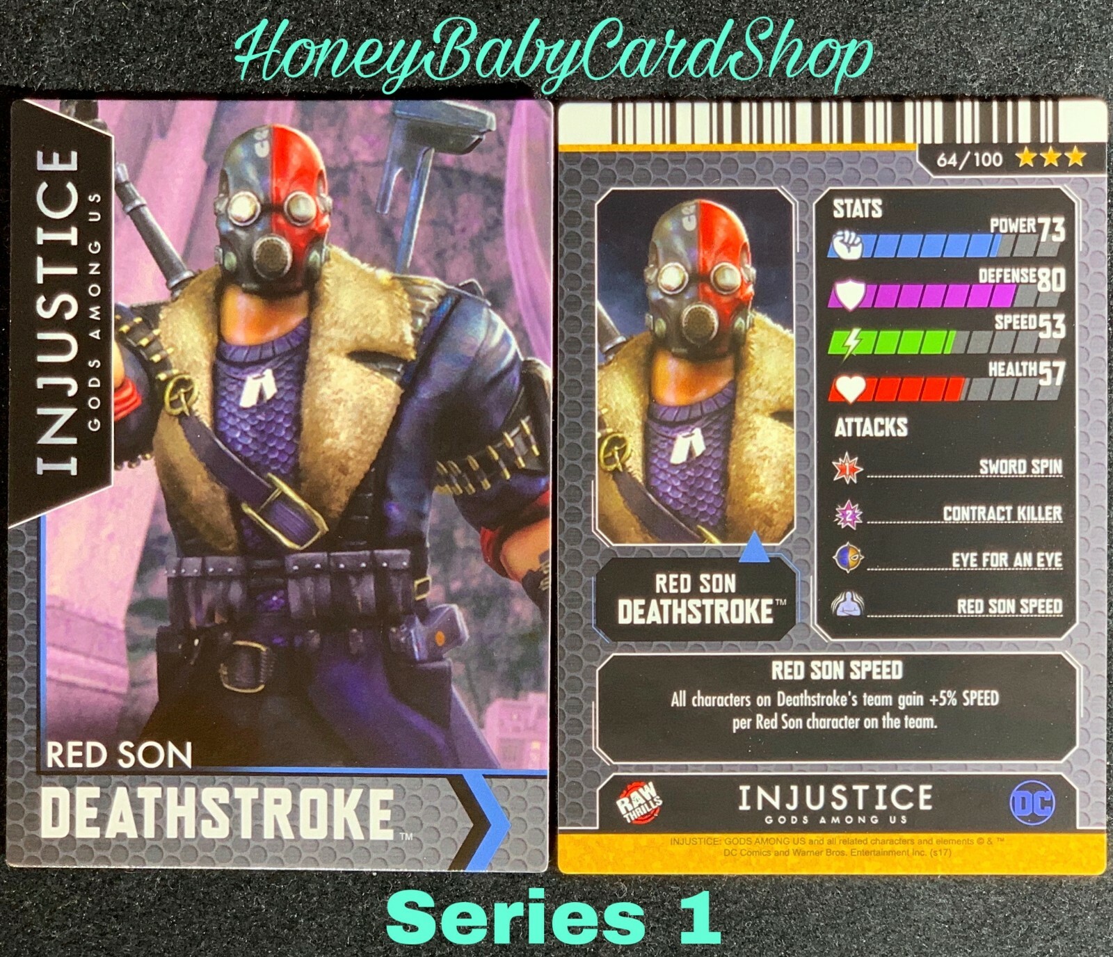 Injustice Arcade Series 1 Out of Print Card 64 Red Son Deathstroke | eBay