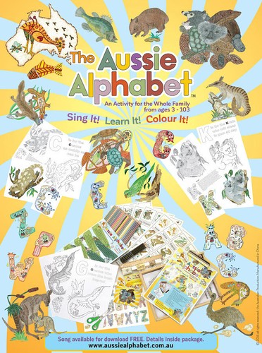 Aussie Alphabet Children Colouring Book ABC Song Kids Family Christmas ...