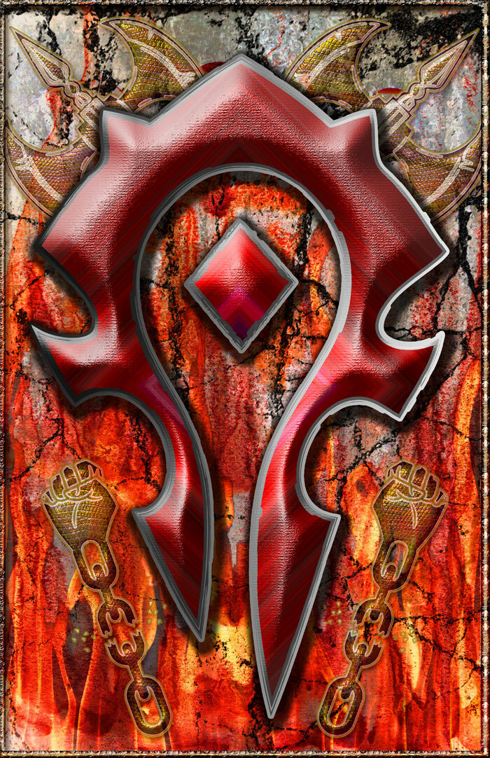World Of Warcraft Wallpaper Horde Crest