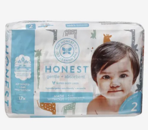 The Honest Company Gentle Absorbent Size 2 Diapers 32 Count 12-18 ...
