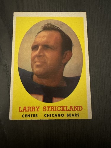 1958 Topps #99 LARRY STRICKLAND Chicago Bears Football Card | eBay