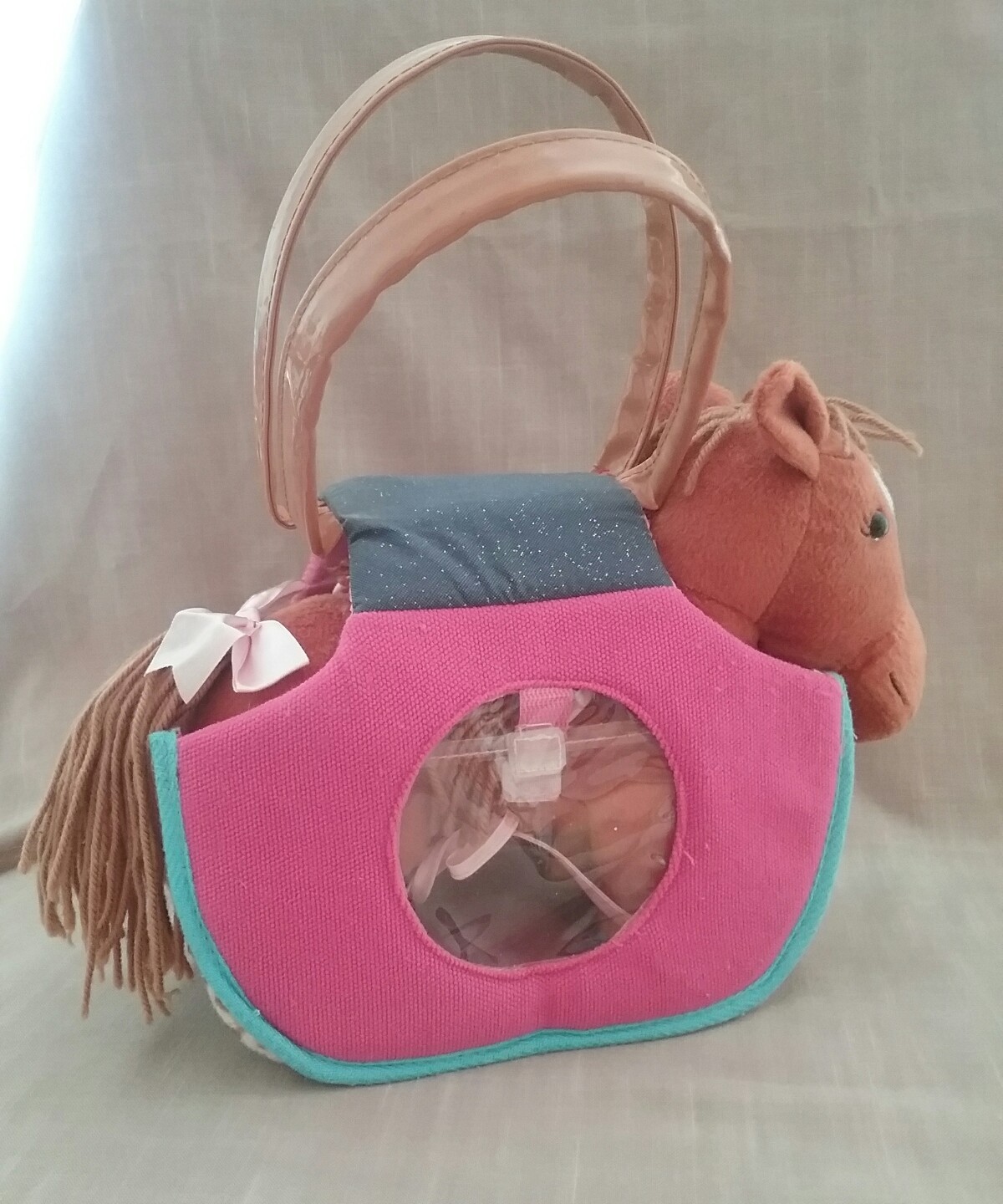 🐴Battat Pucci Pups & friends Pucci PONY 33cm in cute carrier hand bag ...