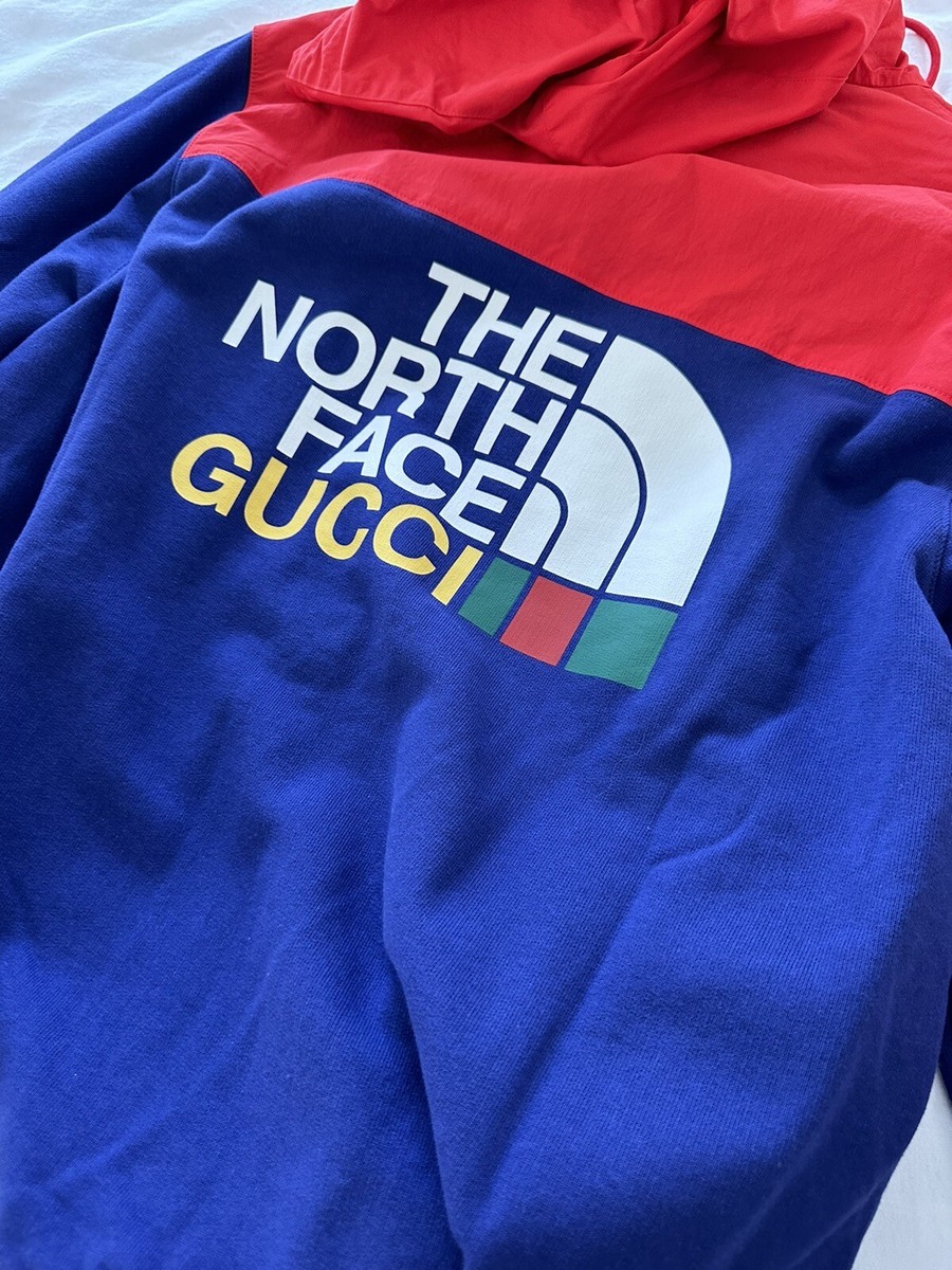 GUCCI x THE NORTH FACE logo Hooded/Zip track jacket Large GUCCI x THE NORTH FACE logo Hooded/Zip track jacket Large