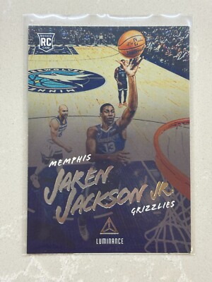 2018-19 Panini Luminance Jaren Jackson Jr Rookie #144 Memphis Grizzlies ...