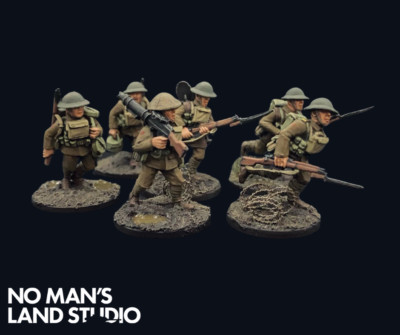 WW1 Pro Painted, British 1917-18, 6 Miniatures, COMMISSION, Great War ...