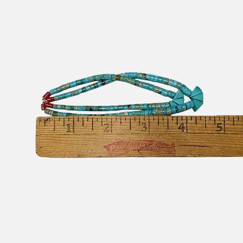 Santo Domingo Jacla Pendant Drop Turquoise Coral Heishi Vintage | eBay