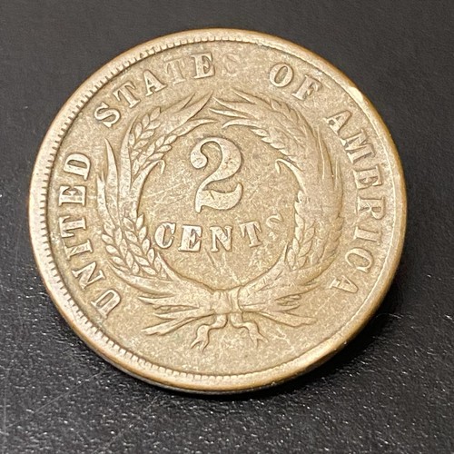 1865 Two Cent Piece United States Of America 2c Coin (As Pictured) *211 ...