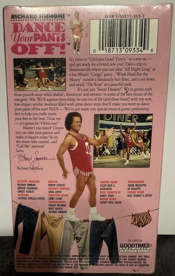 Richard Simmons Disco Sweat and Dance Your Pants Off VHS unopened | eBay
