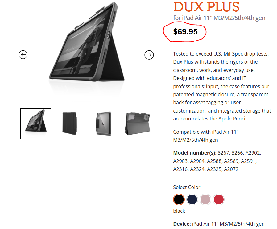 Apple iPad Air 11" (M2) A2902 128GB, Wi-Fi, With APPLECARE+ Space Gray ...