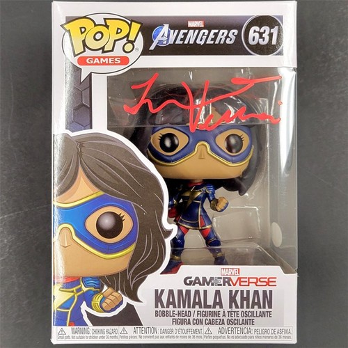 Iman Vellani signed Ms. Marvel Kamala Khan Funko Pop autograph ...