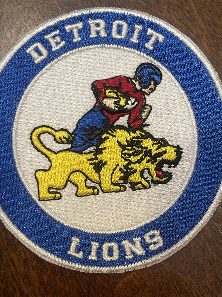 5 Detroit Lions Vintage Rare Embroidered Iron On Patch 3” X 3” Private ...