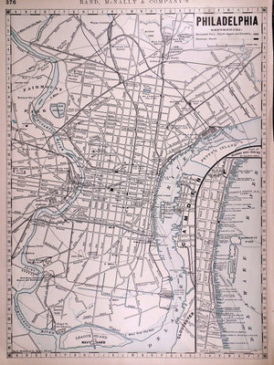 United States (Pre-1900) - Philadelphia Map