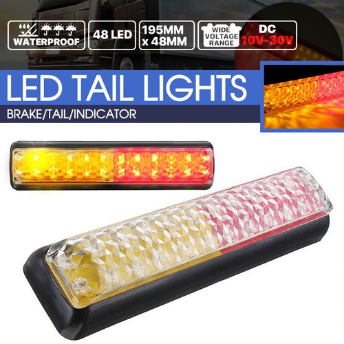 2X Trailer lights LED tail lights Truck Ute Caravan Indicator 12V 24V ...