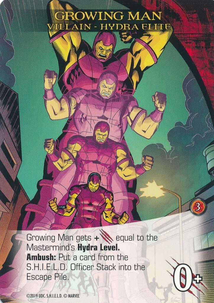 GROWING MAN Upper Deck Marvel Legendary S.H.I.E.L.D. SHIELD VILLAIN ...