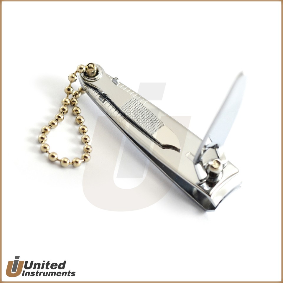 Mini Finger Nail Cutter Slant Tip Curved Nail Trimmer Mini File & Key ...