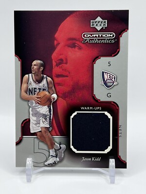 Jason Kidd Card 2002-03 Upper Deck Ovation Authentics Warm-Ups #JKW New ...