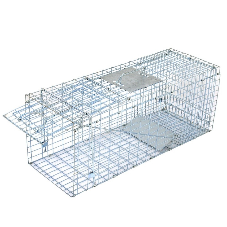 Extra Large Rodent Cage Live Animal Trap Garden Rabbit Raccoon Cat 32 ...