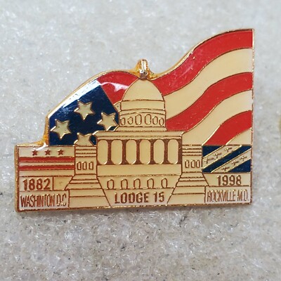 BPOE #15 Washington DC Elks Lodge Logo Hat Pin 1998 Rockville MO ...