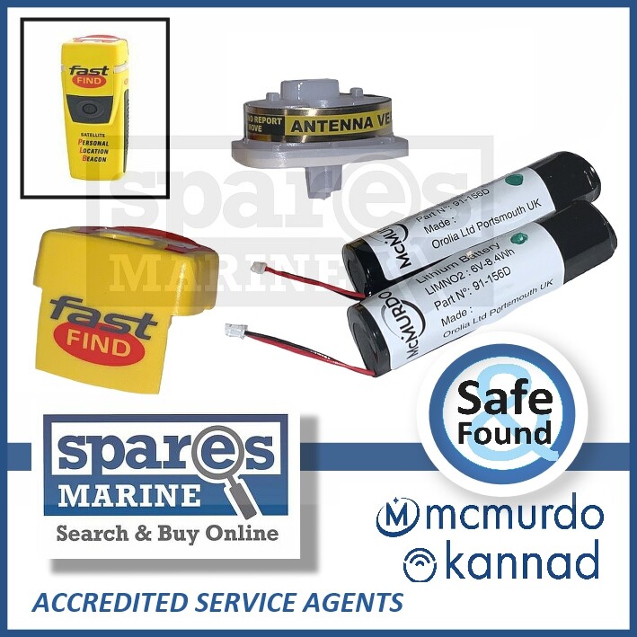 McMurdo Fastfind 210 GPS PLB Battery Replacement Service (91-050-420A ...