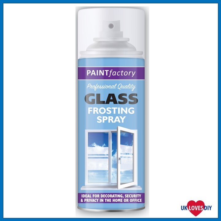 PF GLASS FROSTING SPRAY PAINT AEROSOL WINDOW PRIVACY DECORATIVE FROSTED ...