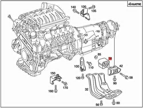Genuine MERCEDES W220 Sedan Rear Rubber bushing 2202401618 | eBay