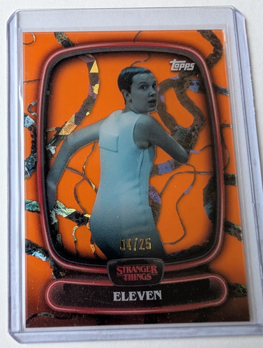 Eleven - Orange Vines /25 Card - 2025 Topps Stranger Things High-Tek ...