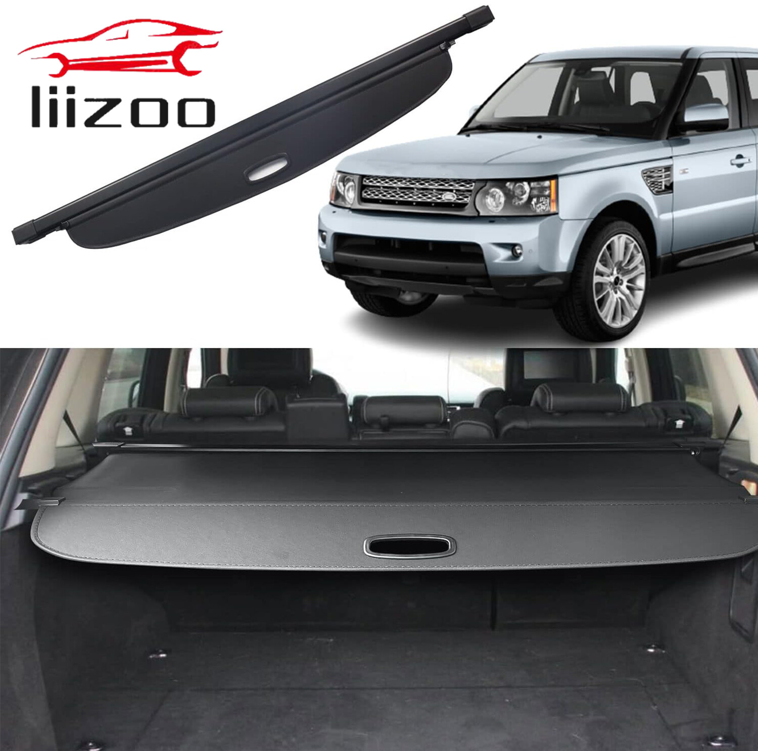 For Range Rover Sport 2006-2013 Rear Cargo Security Trunk Cover ...