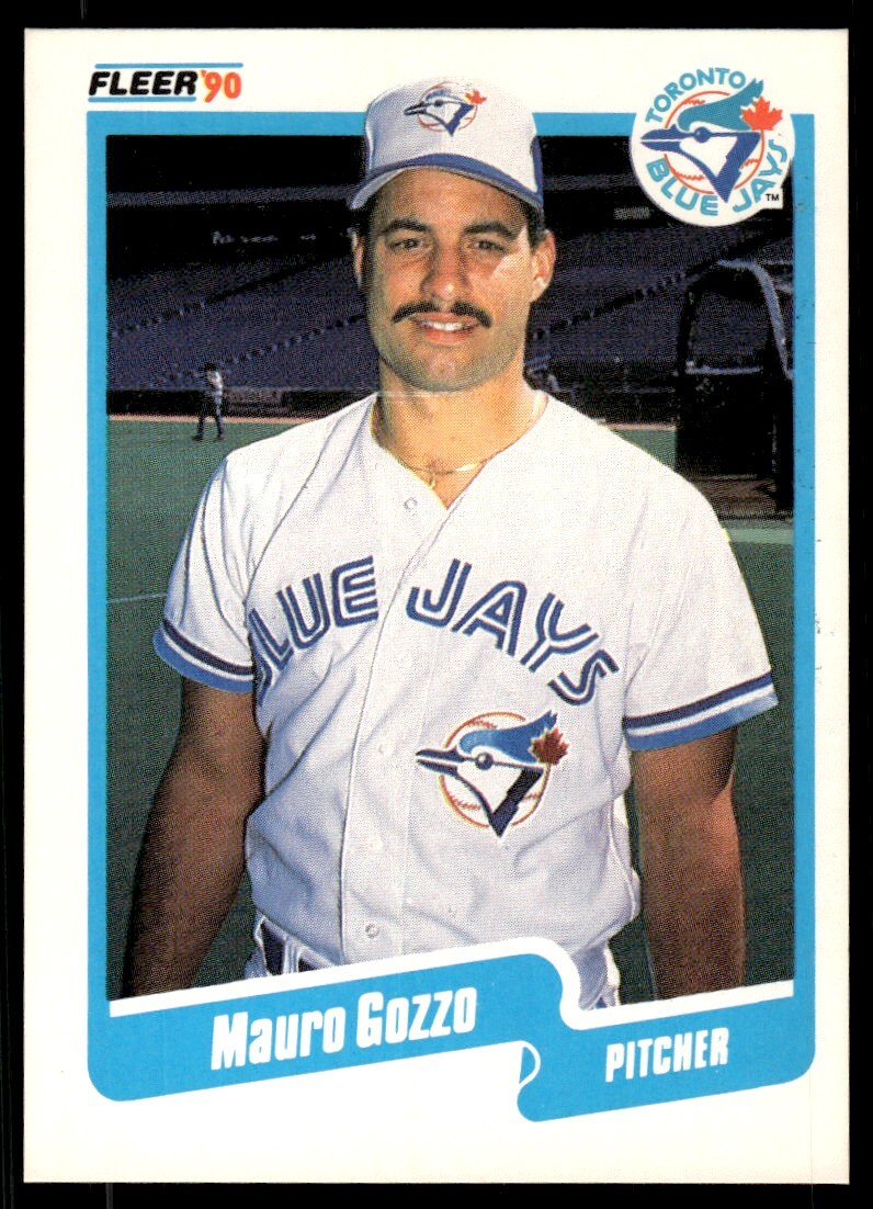 1990 Fleer Baseball Card Mauro Gozzo Rookie Toronto Blue Jays #82 | eBay