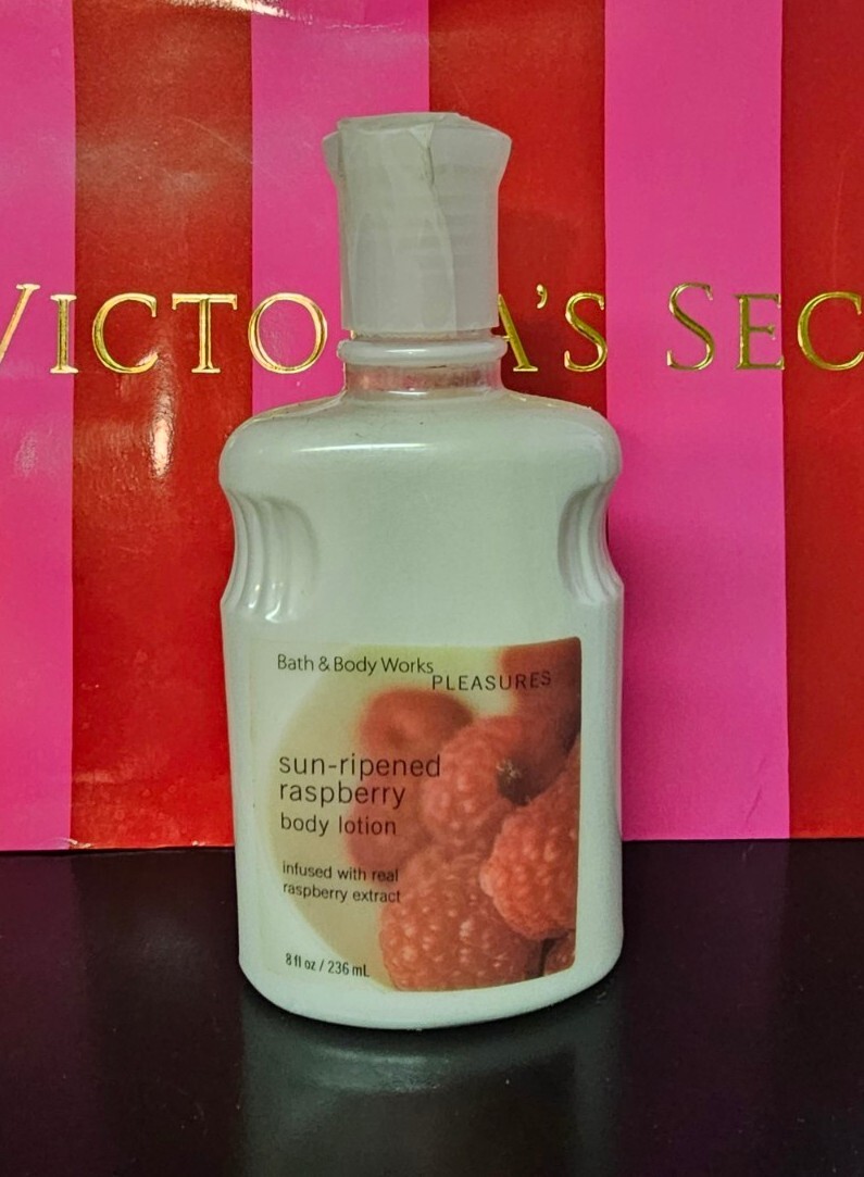 NEW Bath & Body Works Sun Ripened Raspberry Lotion Pleasures Original ...