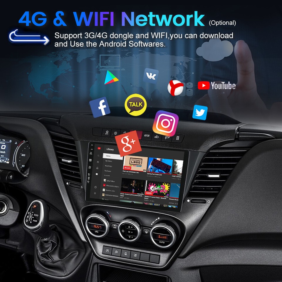 6GB+128GB Car Stereo Android 14 GPS Car Play For lveco Daily 2013-2021 ...