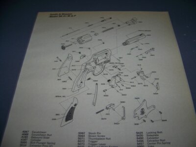 S&W MODEL 58/41 M&P & MODEL 59 D/A AUTO PISTOL..EXPLODED VIEW (308Y) | eBay