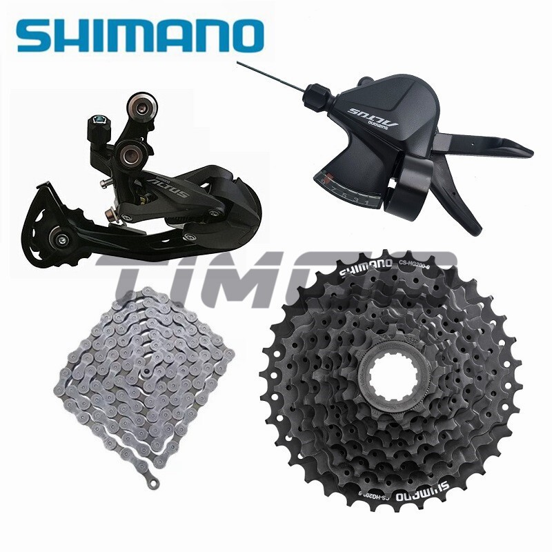 Shimano Altus 1x9 Speed Derailleus Groupset SL-M2010 RD-M2000 CS-HG200 ...
