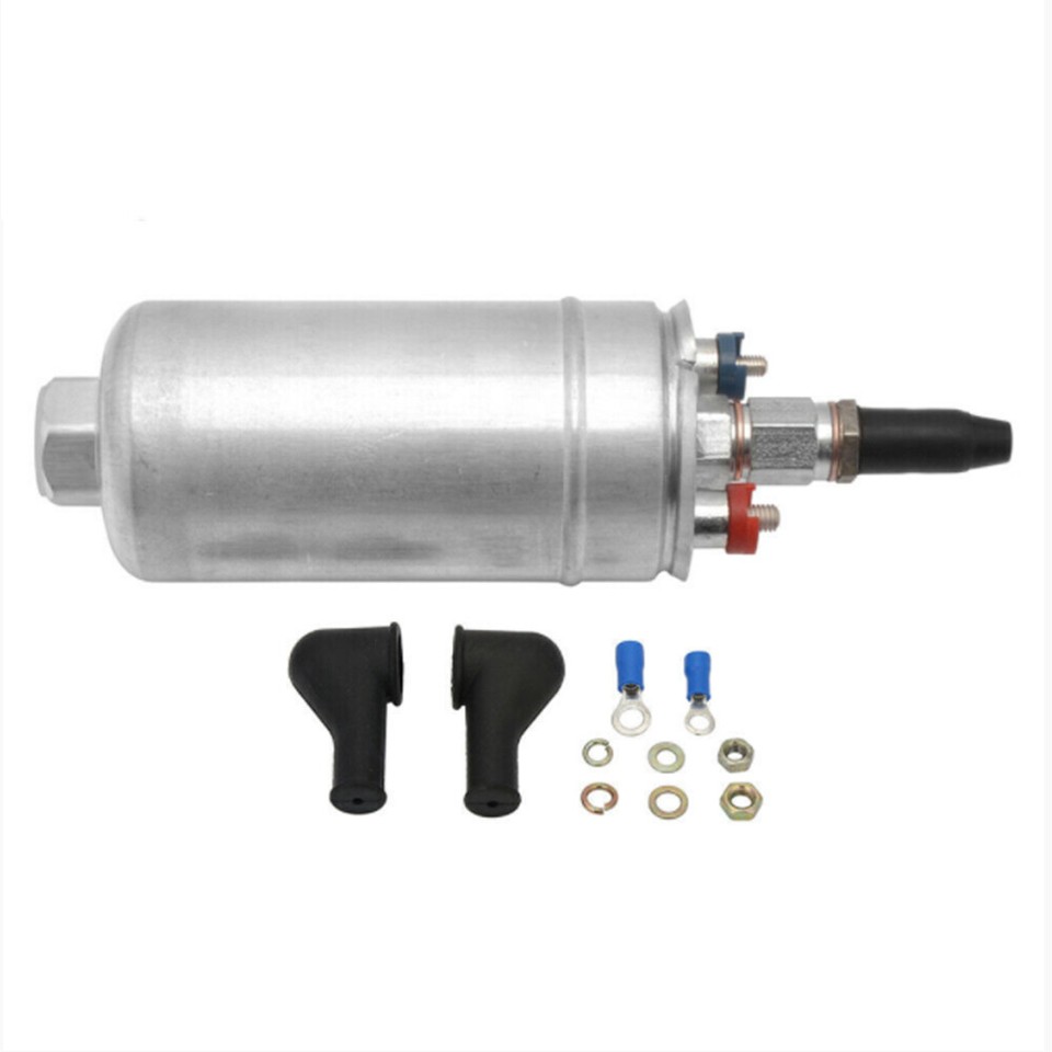 High Flow Swirl Fuel Surge Tank 2L Black Aluminum + 044 External Fuel ...