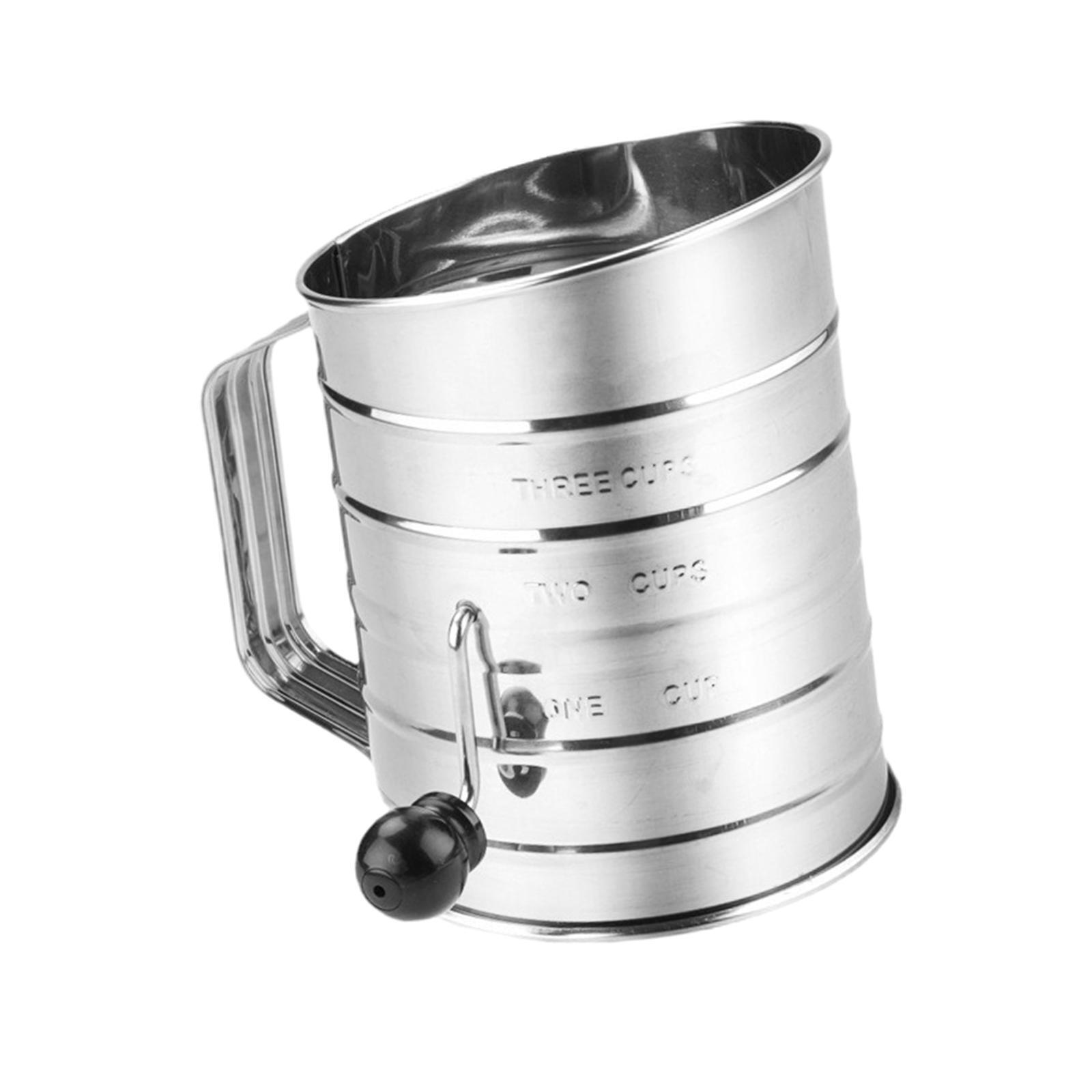 Flour Sifter Pastry Tool Metal Baking Sugar Sifter for Pastries Coffee ...