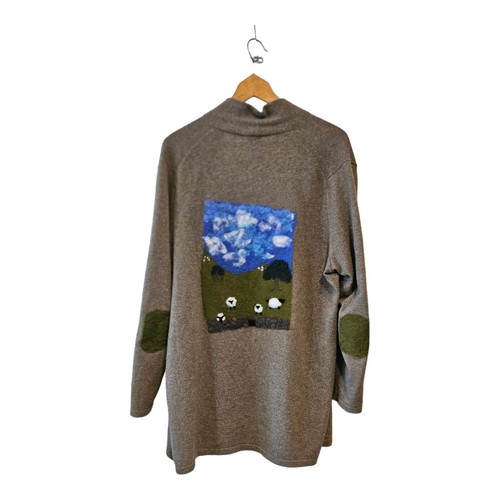 Upcycled Cashmere Sweater - Hand-Felted Wearable Art with Scotland ...