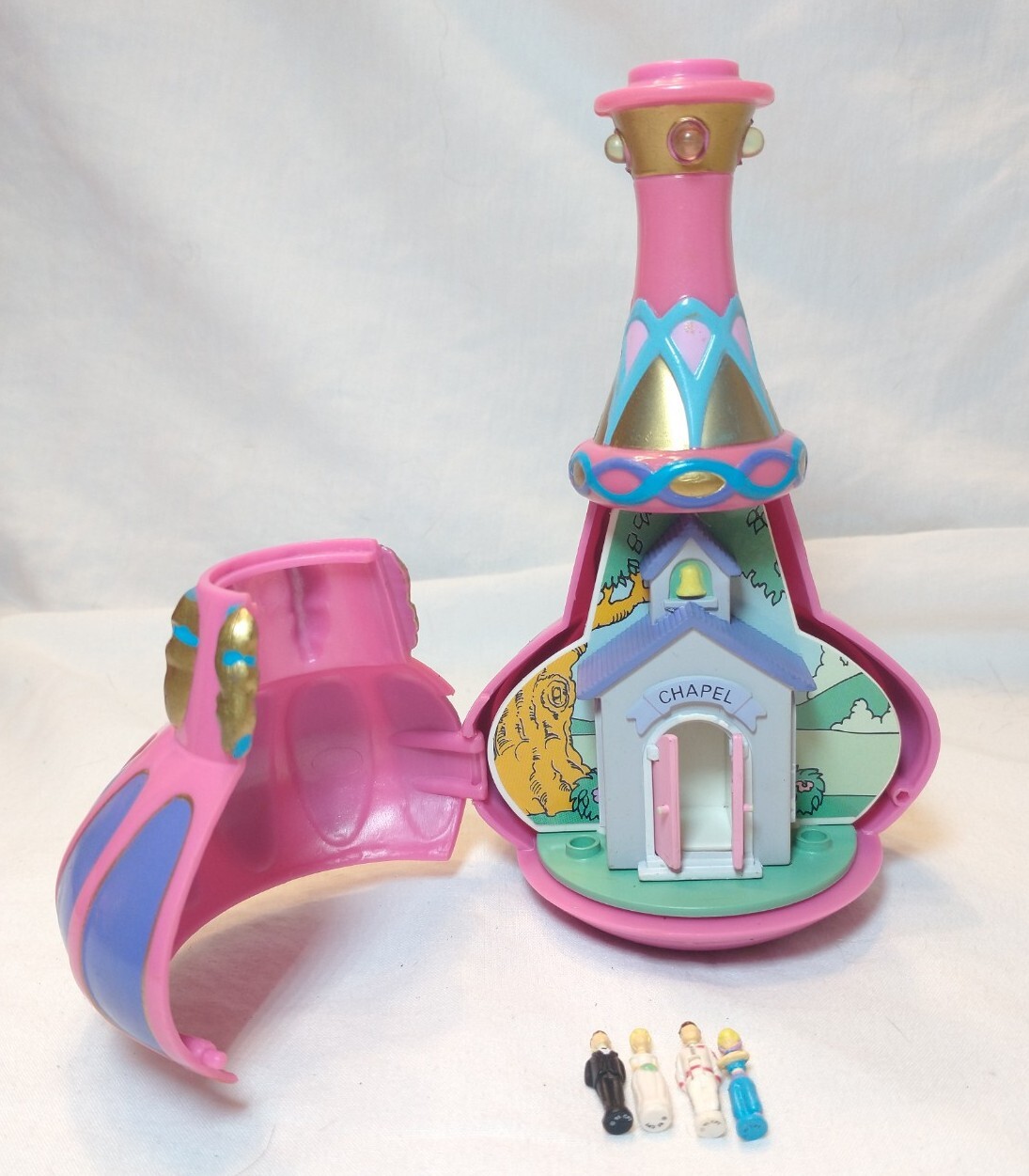 VTG I Dream of Jeannie Polly Pocket Trendmasters Wedding Chapel PlaySet ...